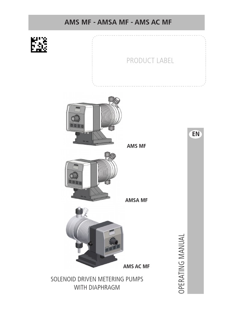 Ams Amsac MF Eng | PDF | Ac Power Plugs And Sockets | Pump