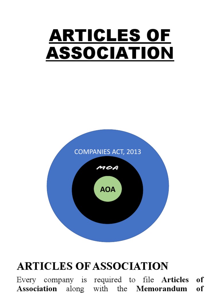 Articles of Association | PDF | Articles Of Association | Private Law