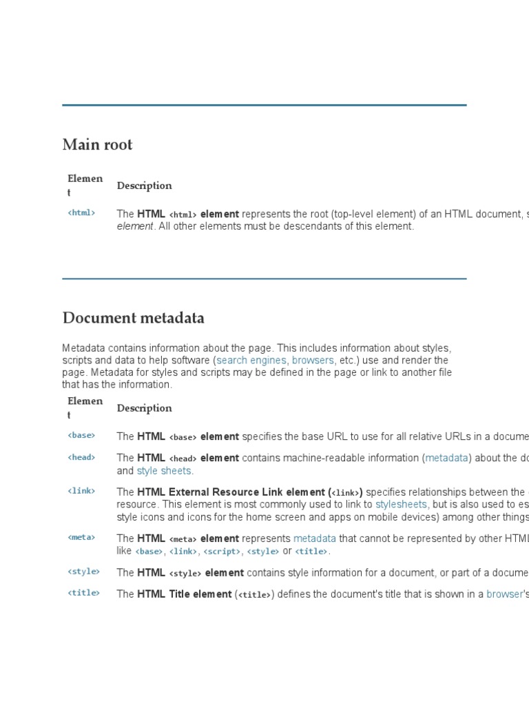 Main Root: Element. All Other Elements Must Be Descendants of This ...
