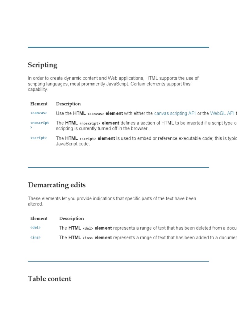 Scripting | PDF | Html | Software Engineering