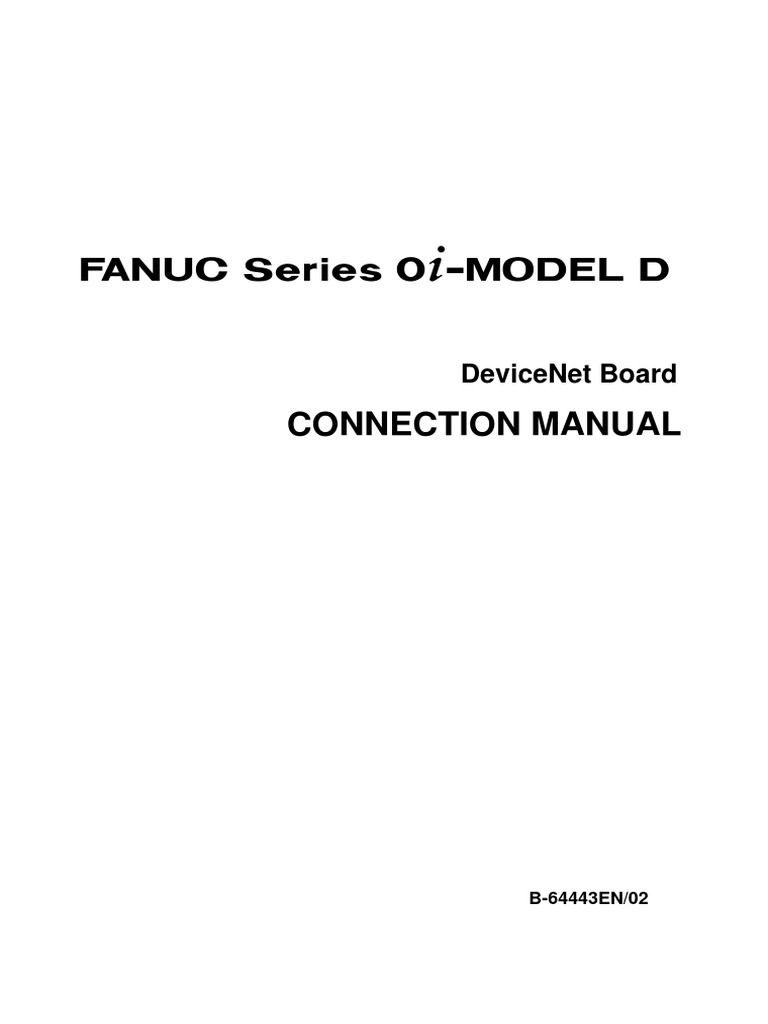 B-64443EN - 02 - 0id DeviceNet Board - Connection | PDF | Parameter (Computer Programming ...