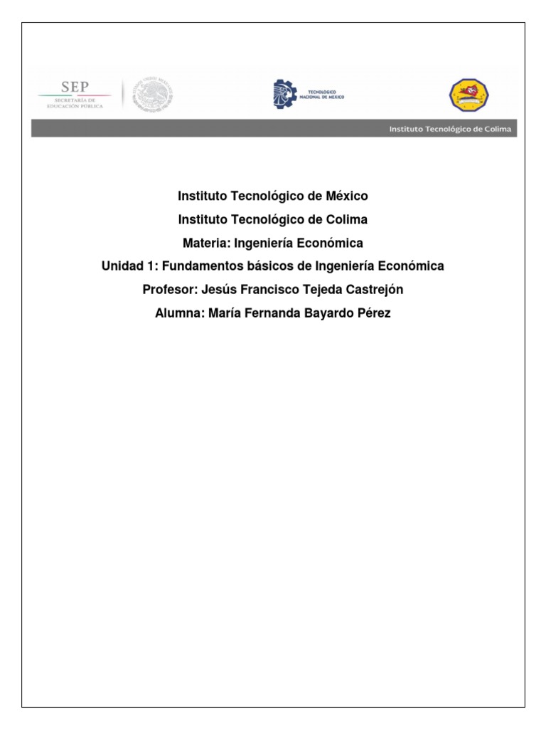 Fundamentos Basicos de La Ingenieria Economica | PDF | Interés | Beneficio (economía)