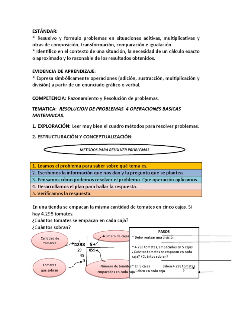 Guia Matematicas Solucion de Problemas. | PDF | Enseñanza de matemática ...