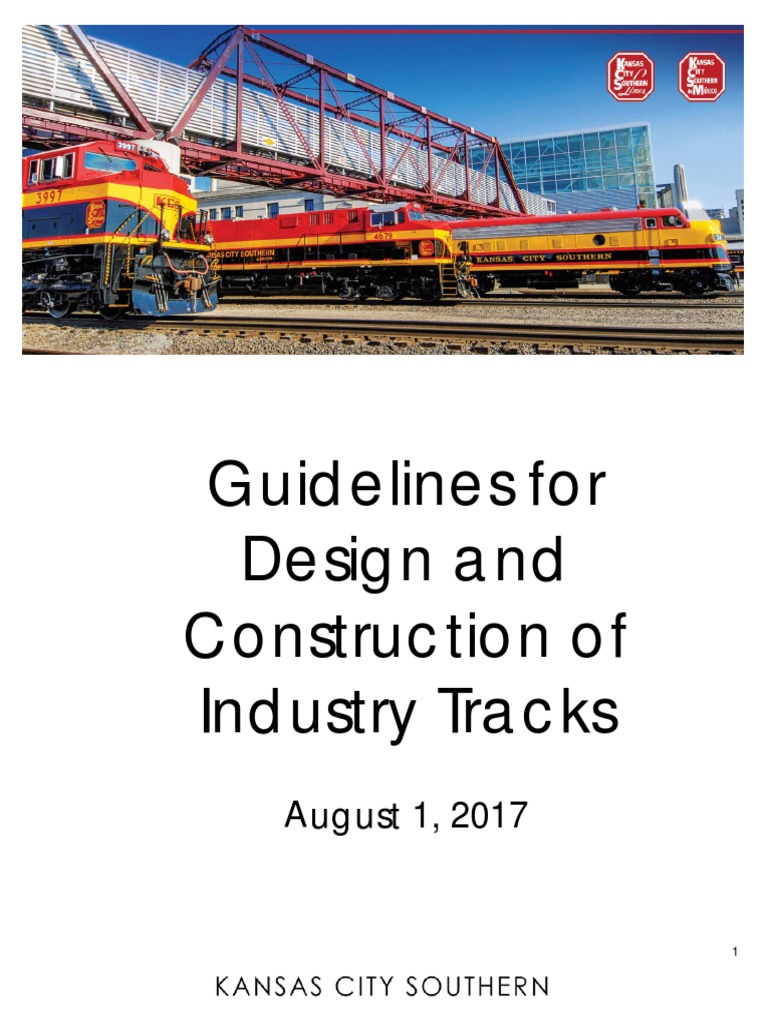 KCS Guidelines For Design and Construction of Industry Tracks PDF ...