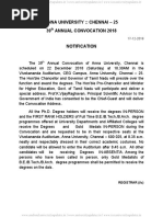 Anna University 45th Convocation Details | PDF