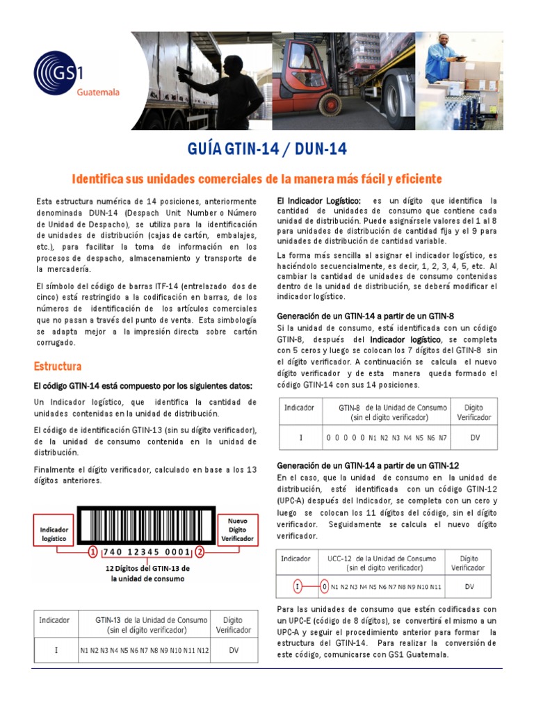 Guia Dun 14 PDF | PDF | Código de barras | Informática