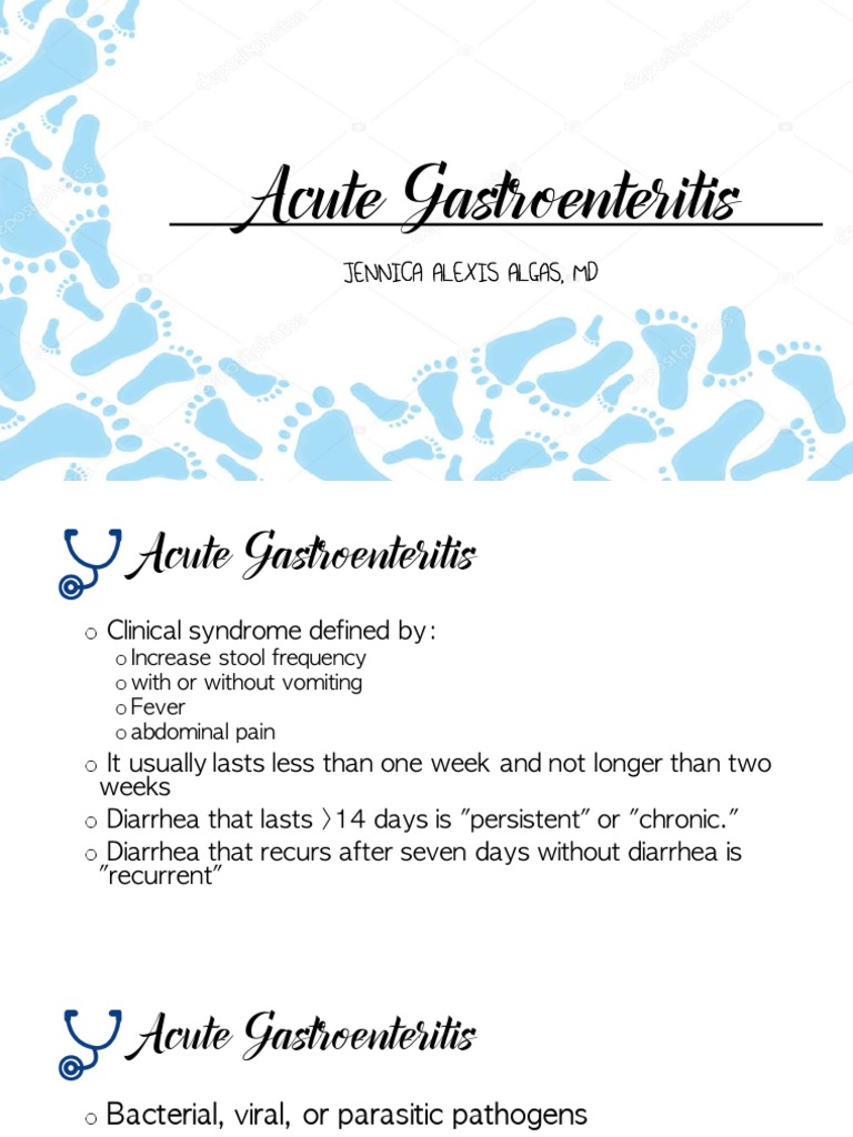 Acute Gastroenteritis | PDF | Dehydration | Diarrhea