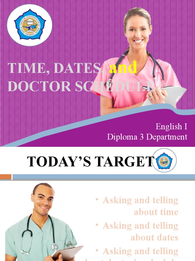 5 Time Dates Doctor's Schedule | PDF | Language Arts & Discipline