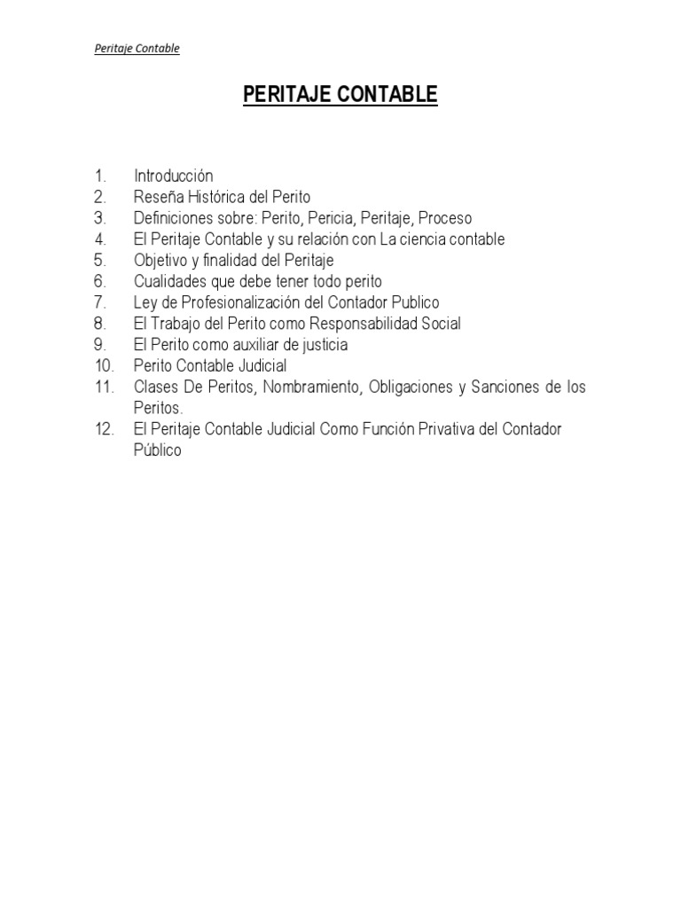 3 Peritaje Contable | PDF | Testigo experto | Contador
