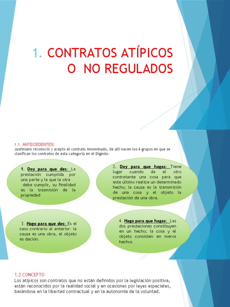 Contratos Atípicos | PDF | Instituciones sociales | Ciencias sociales