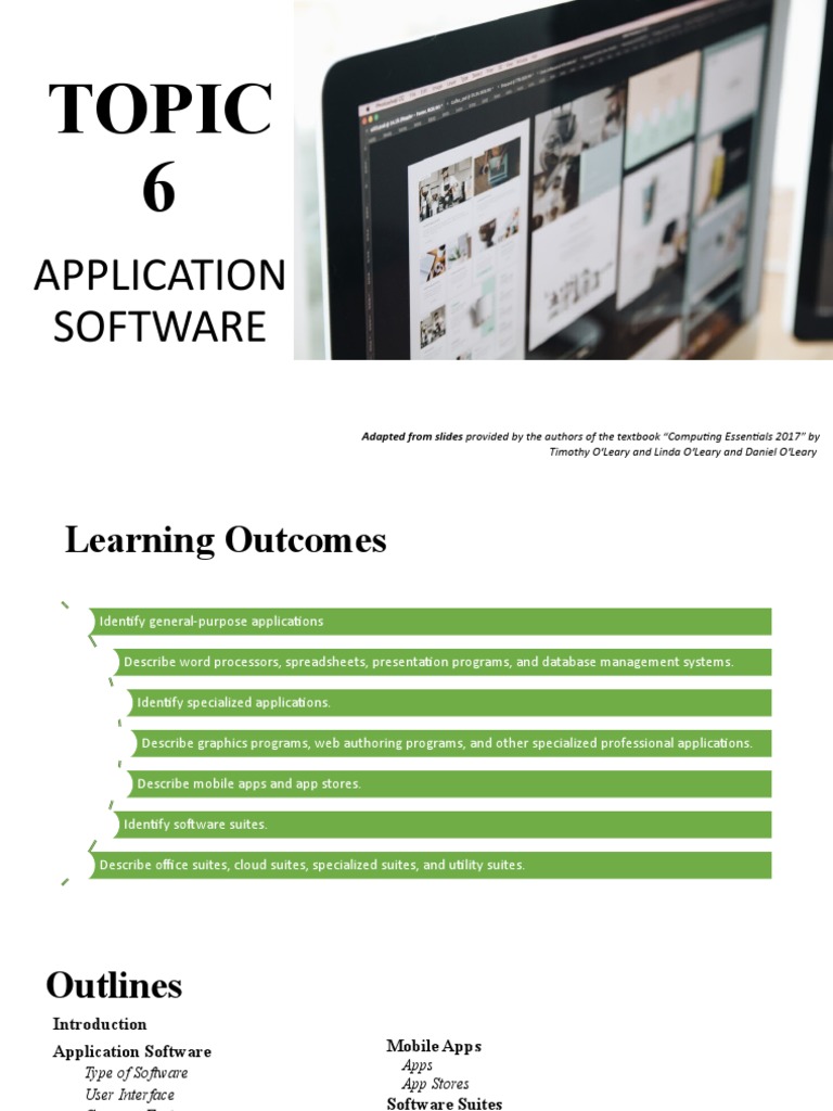 Chapter 6 - Application Software | PDF | Application Software | Mobile App Chapter 6 - Application Software | PDF | Application Software | Mobile App