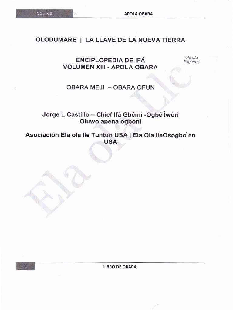 01 Obara Meji | PDF | Religión étnica | Santeria