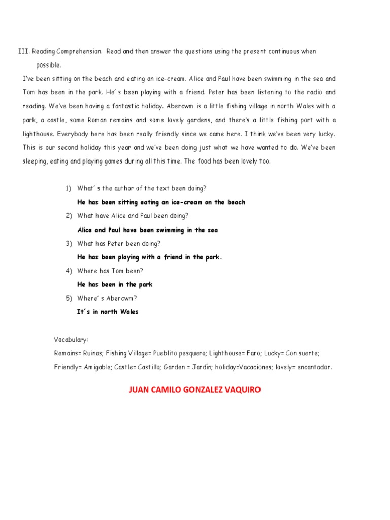 Session 19 May Present Perfect Continuous | PDF | Social Science | Art