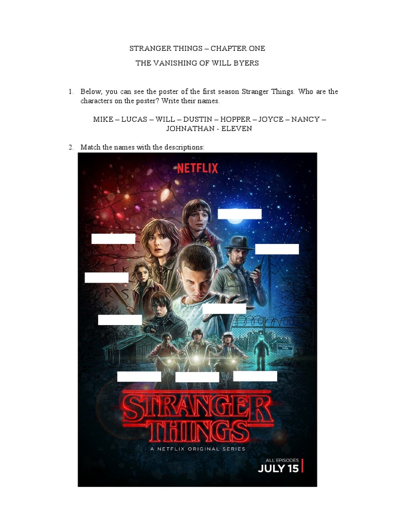 STRANGER THINGS CHAPTER ONE | PDF