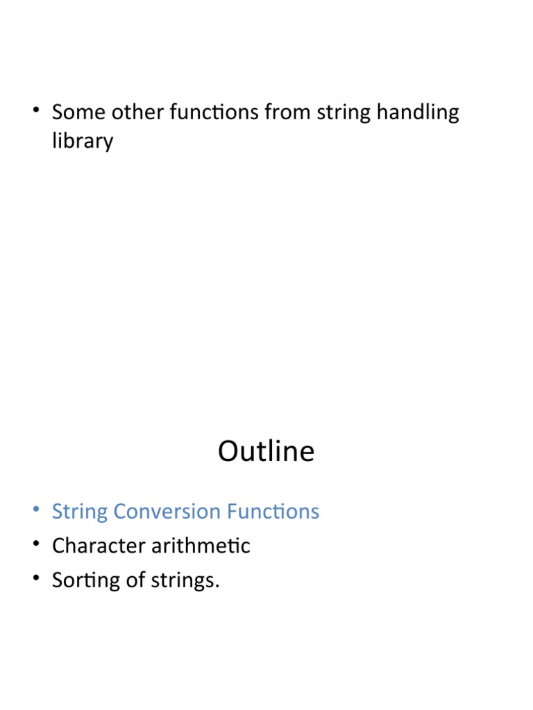 String Handling Library Functions Pdf Integer Computer Science String Computer Science