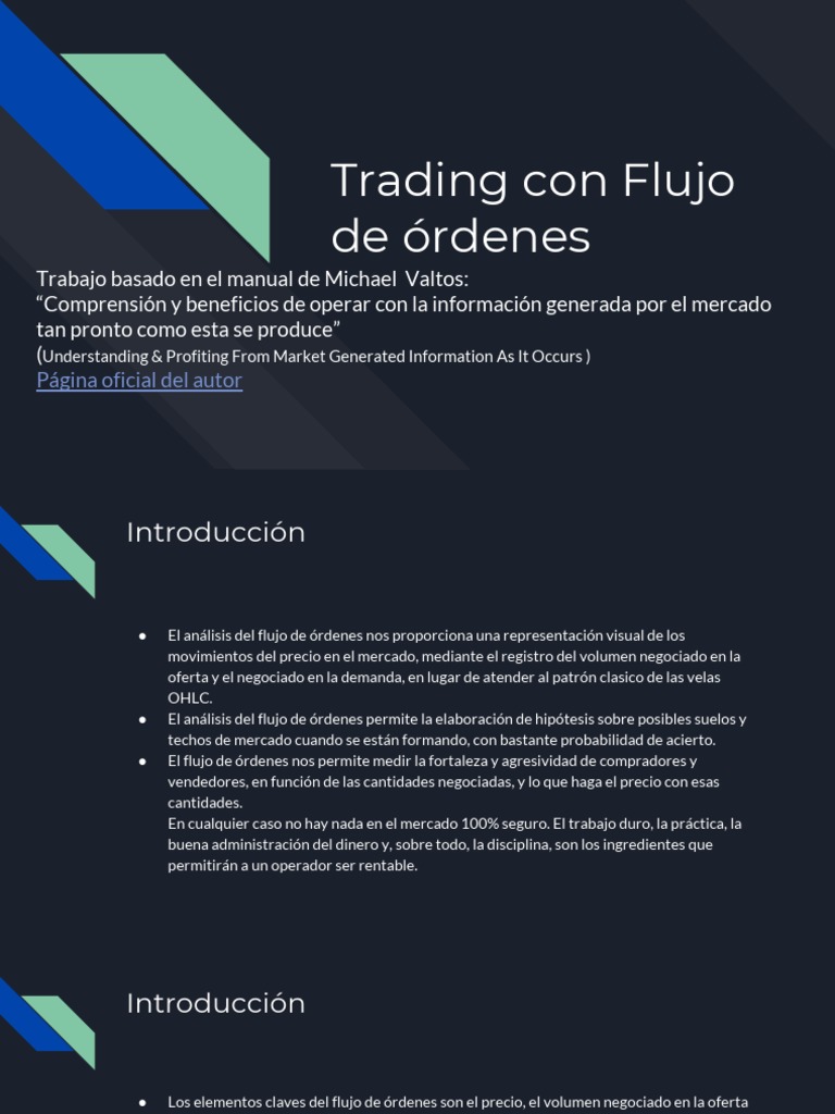 Order Flow Al Maximo | PDF | Tendencia del mercado | Oferta (economía)