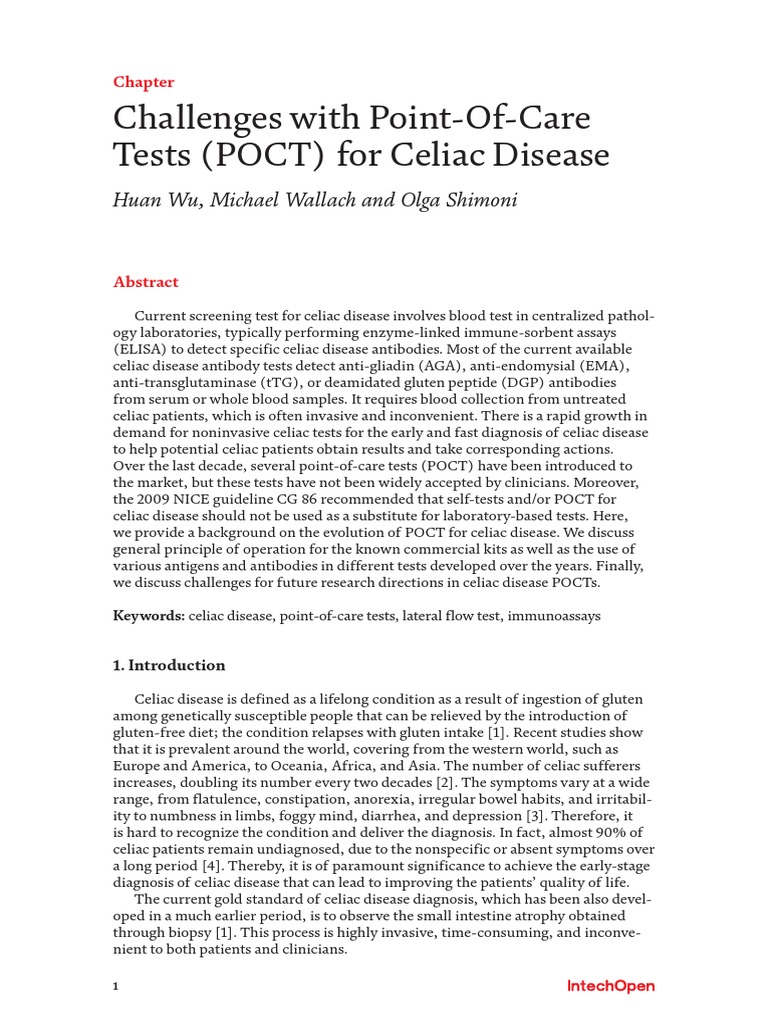 Poc PDF | PDF | Coeliac Disease | Immunoassay