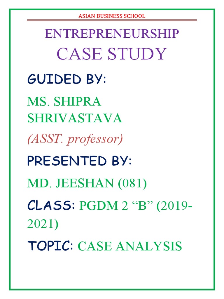 Ent Case Study | PDF | Poverty | Poverty & Homelessness