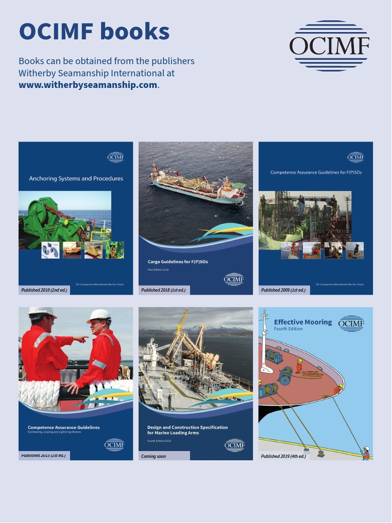 Ocimf Books | PDF | Oil Tanker | Marine Salvage