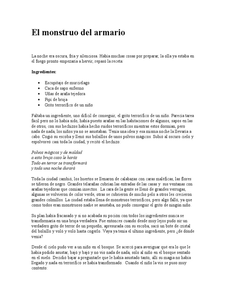 El Monstruo Del Armario | PDF | Troll | Ocio