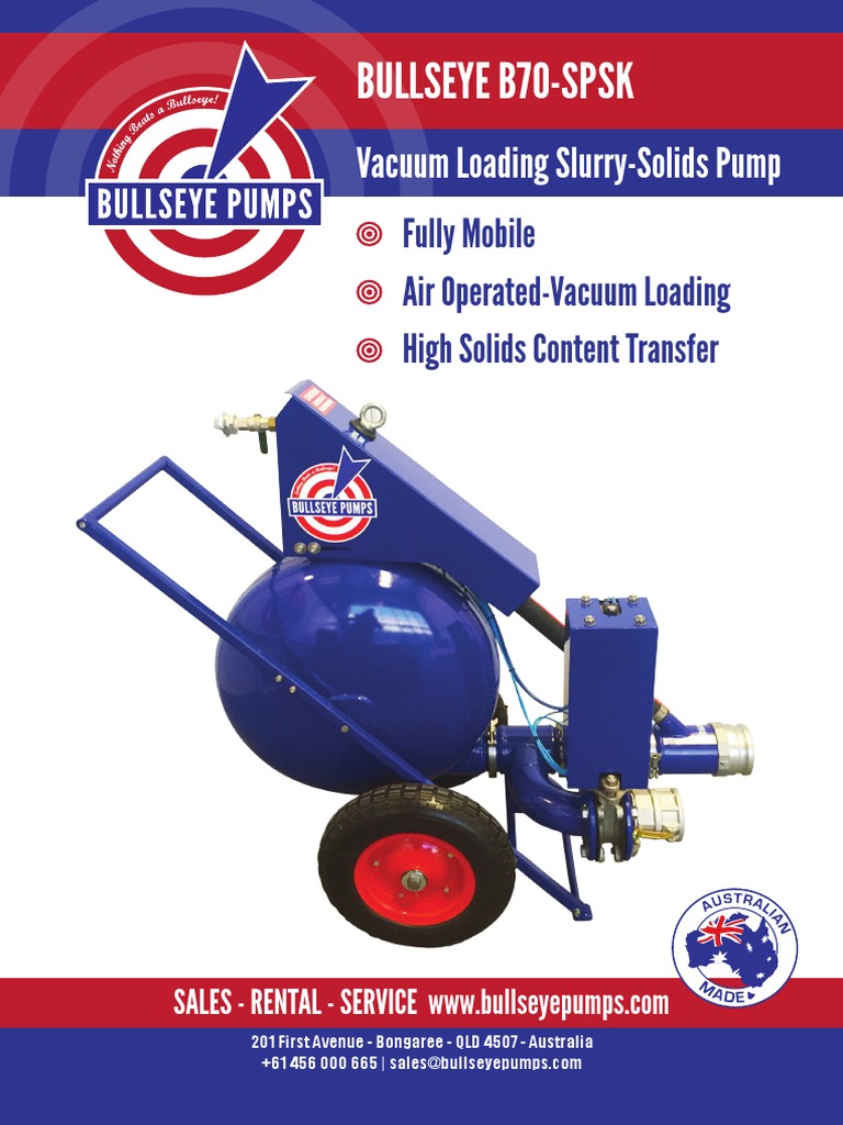 BULLSEYE B70-SPSK Vacuum Pump Overview | PDF | Vacuum | Pump