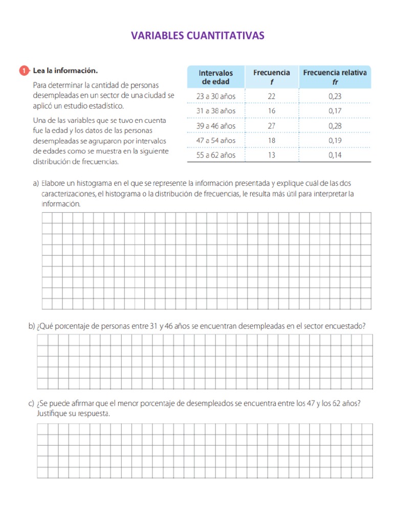 Variables Cuantitativas | PDF