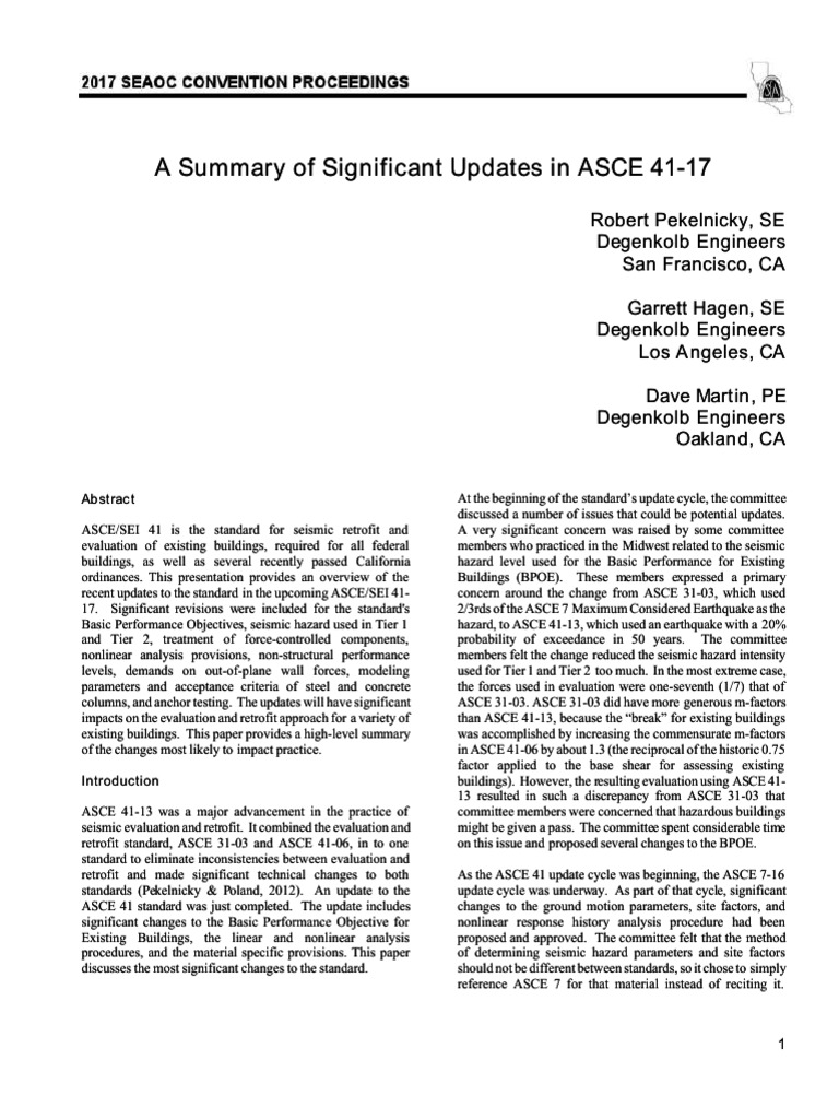 Mejoras Asce 41 17 | PDF | Reliability Engineering | Hazards
