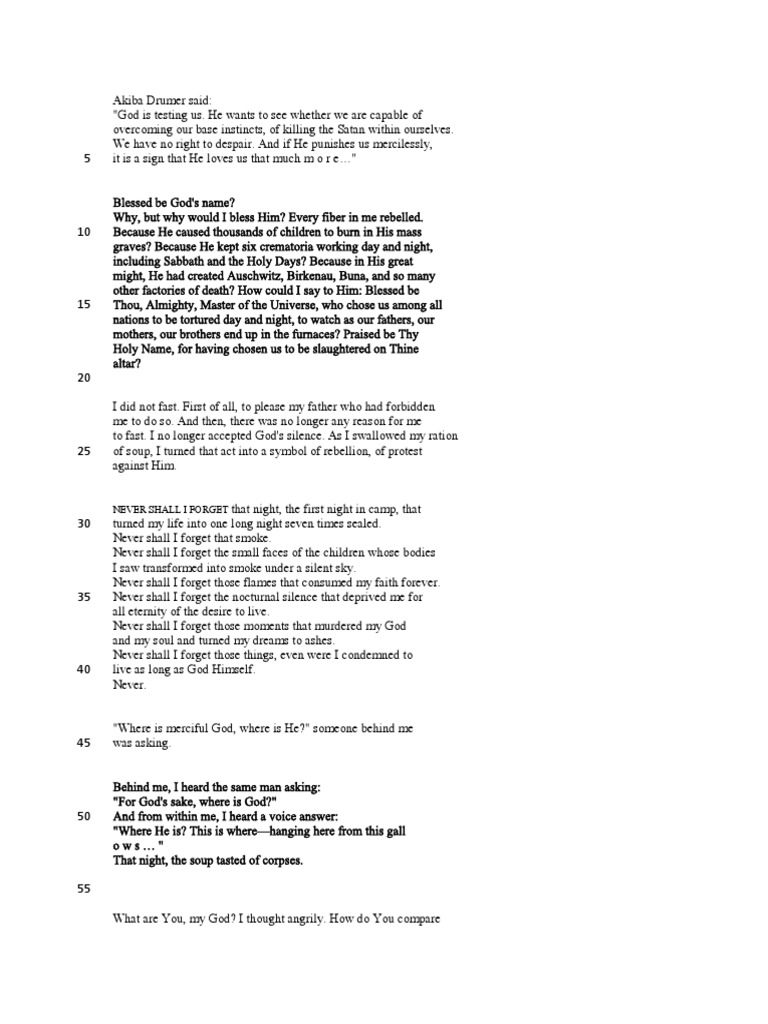 Akiba Drumer Said | PDF | Auschwitz Concentration Camp | God