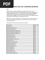 Autodesk Product Keys 2020 | PDF | Autodesk | Science Software