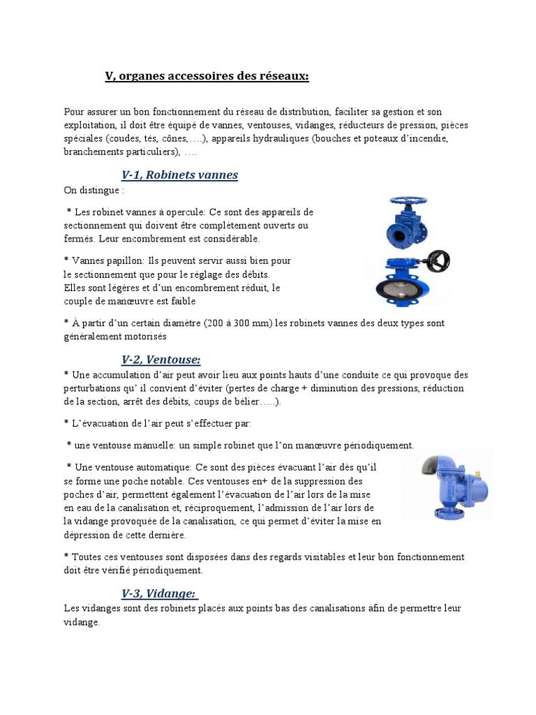 Chapitre 3 Pfe | PDF | Soupape | Robinet (plomberie)