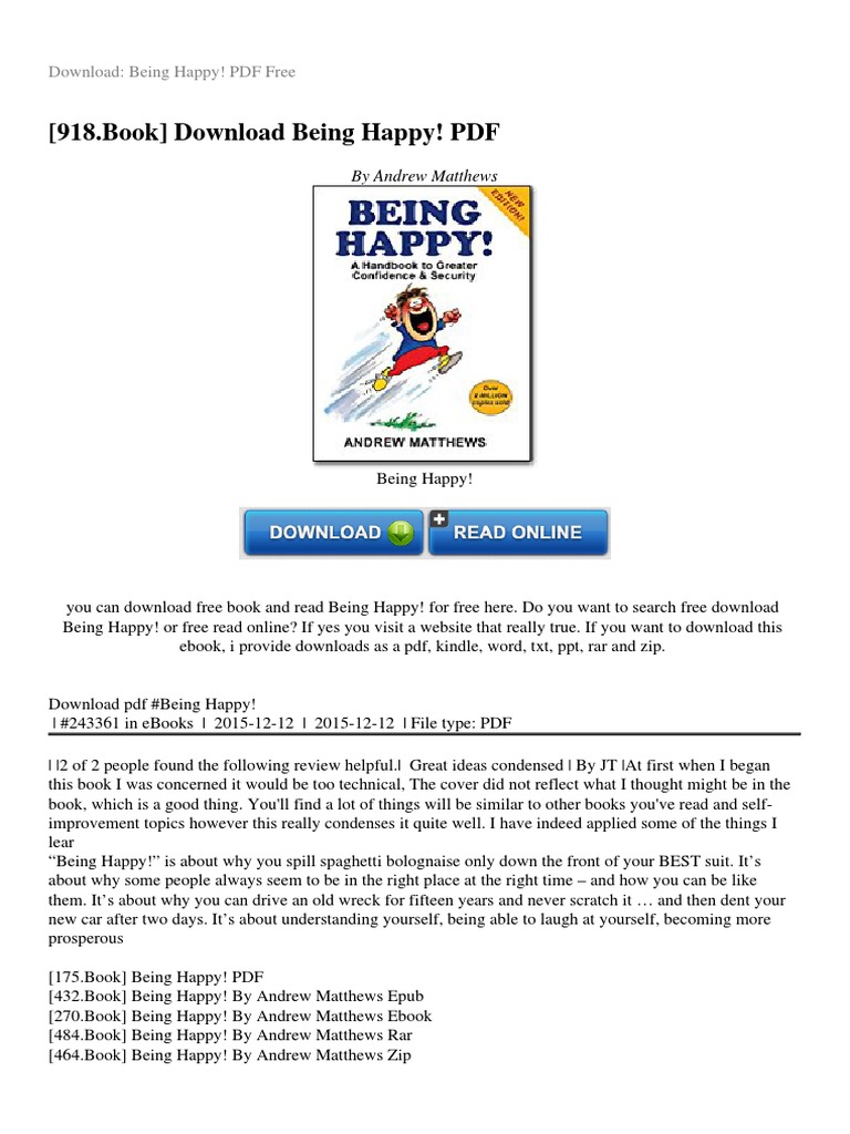 Download Being Happy Pdf Free Pdf