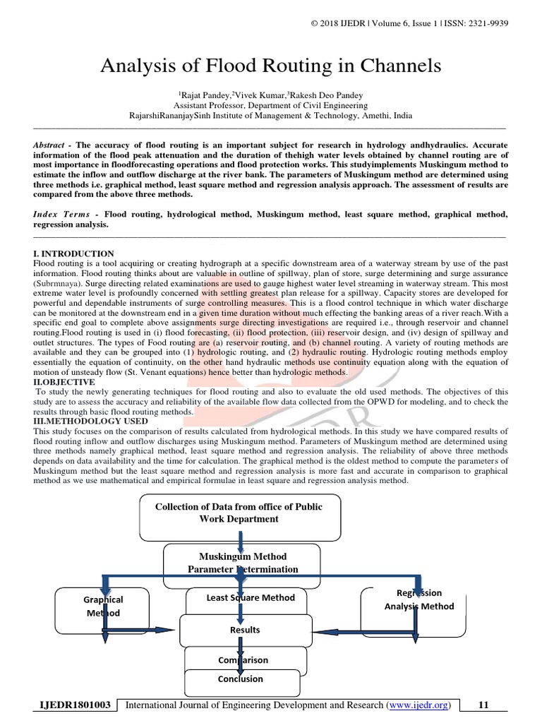 Analysis of Flood Routing in Channels: Subrmnaya | PDF | Flood ...