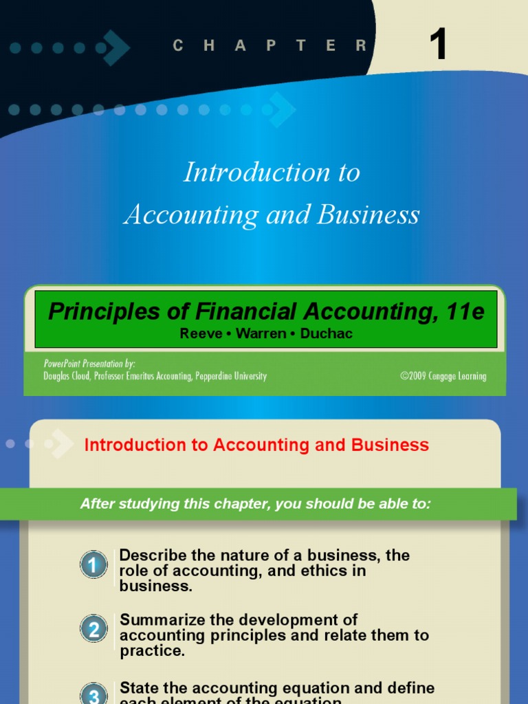 Introduction To Accounting and Business: Principles of Financial ...