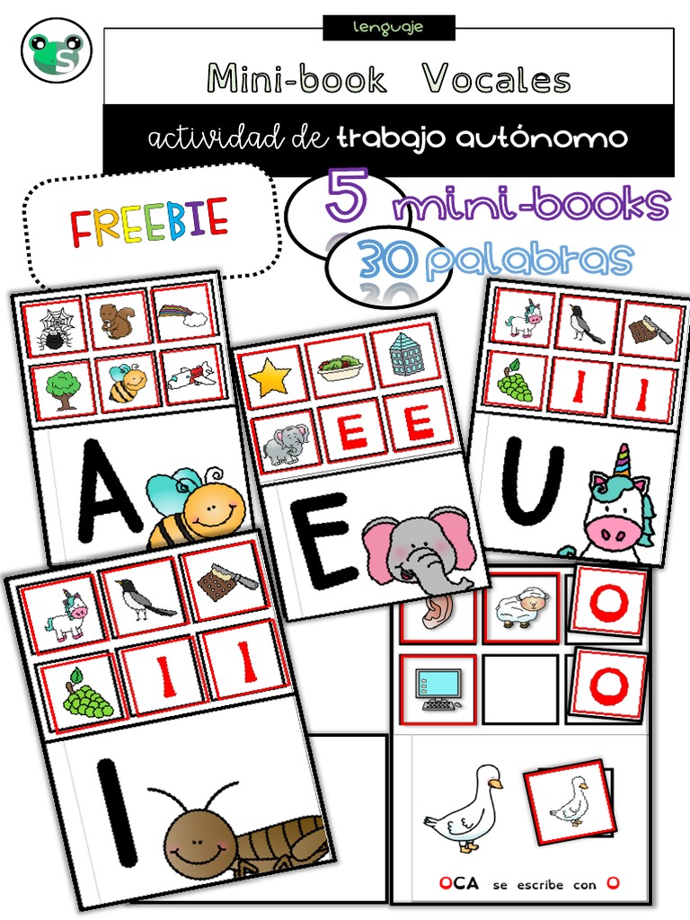 Minibook Vocales Teacch PDF | PDF