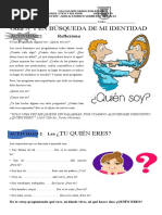 Reflexiones sobre mi identidad personal | PDF | Homo Sapiens | Amor