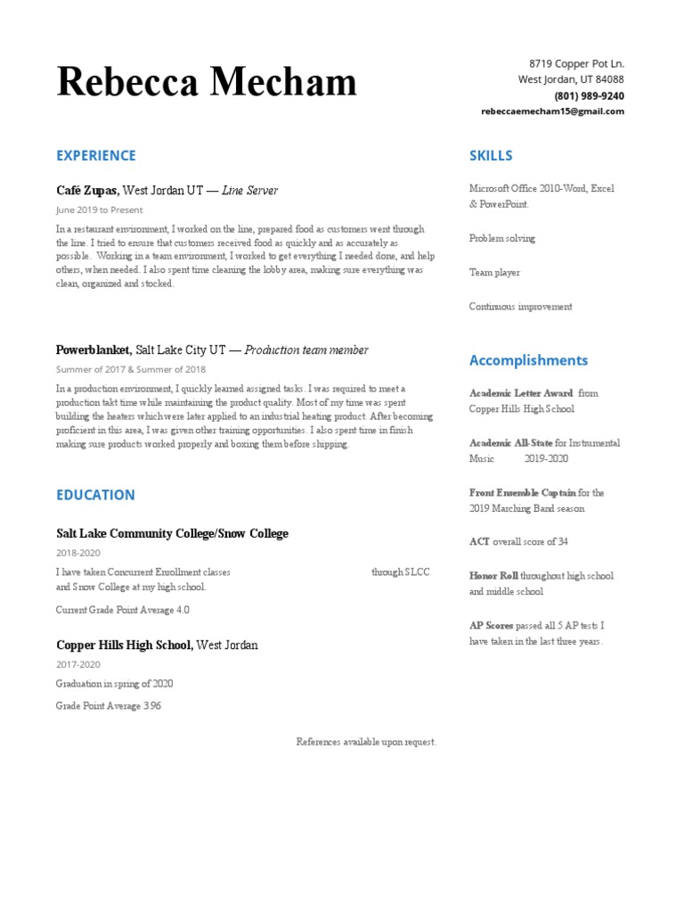 My Resume | PDF | Cognition | Behavior Modification