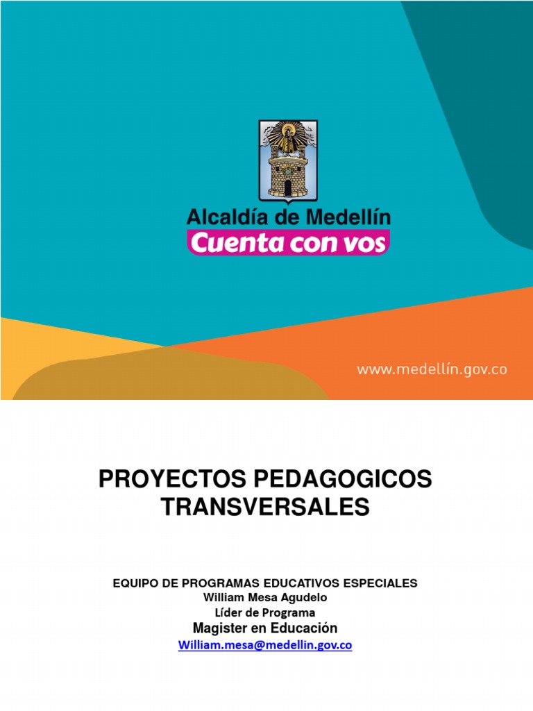 Proyectos Pedagógicos Transversales en Colombia | PDF | Plan de ...