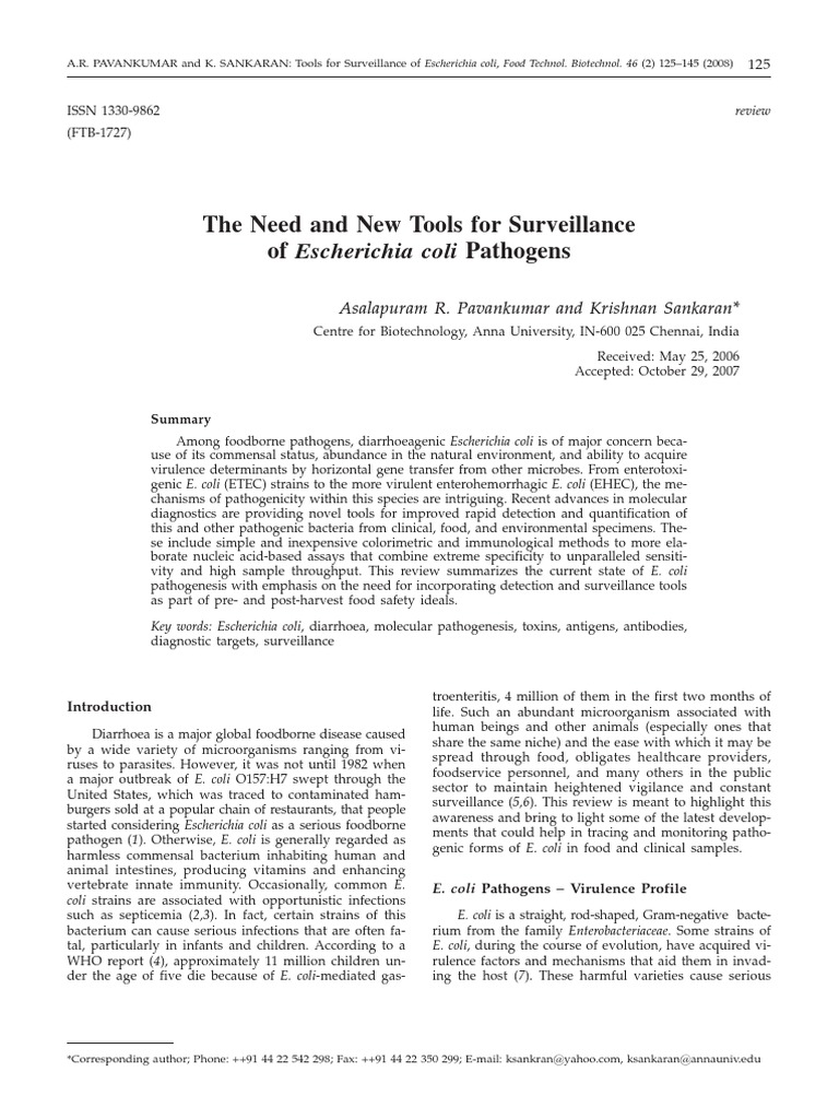 E Coli PDF | PDF | Escherichia Coli | Microbiology