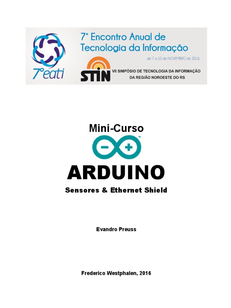 Minicurso Arduino Pdf Arduino Tecnologia Digital 