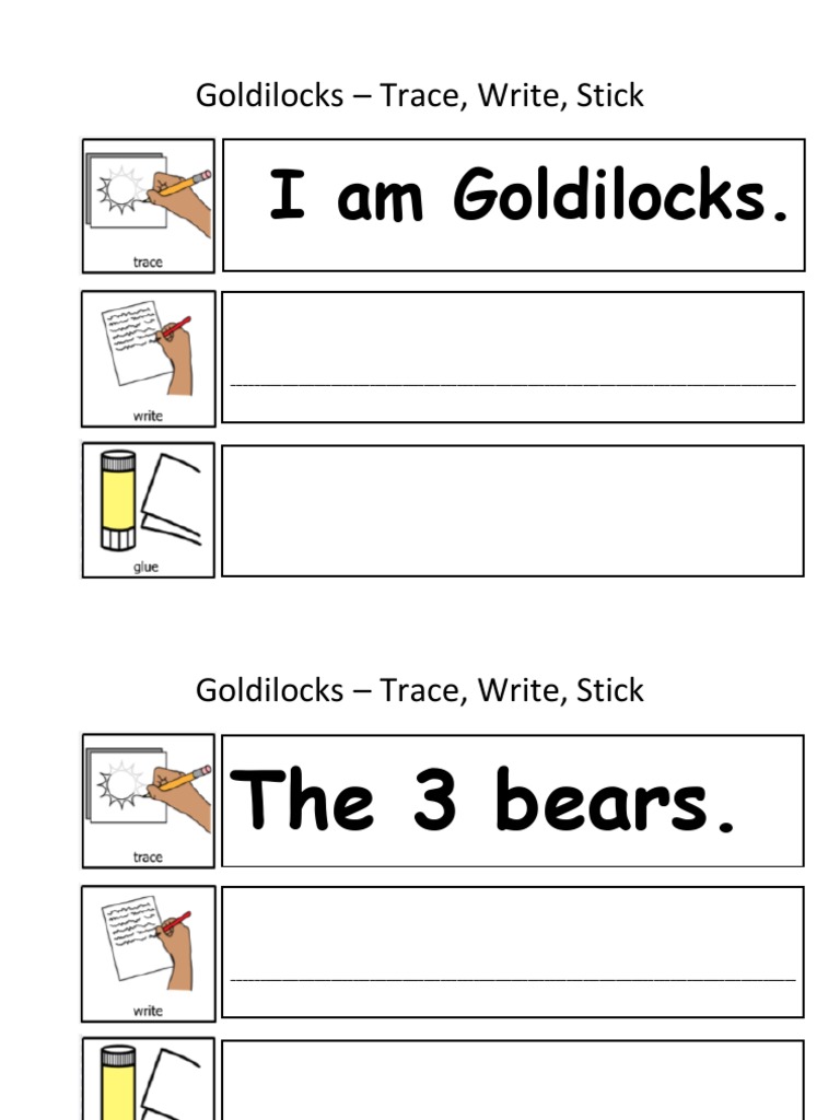 Goldilocks Writing | PDF | Language Arts & Discipline | Home & Garden
