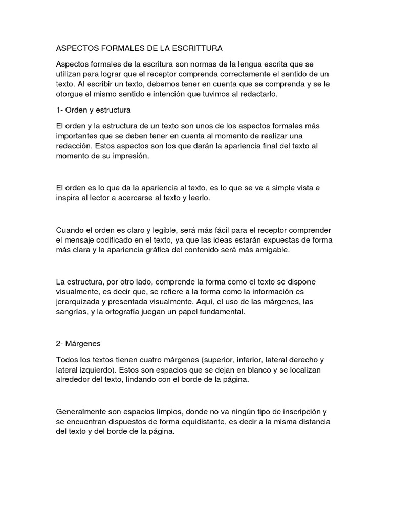 Aspectos Formales de La Escritura | PDF | Estilo apa | Puntuación
