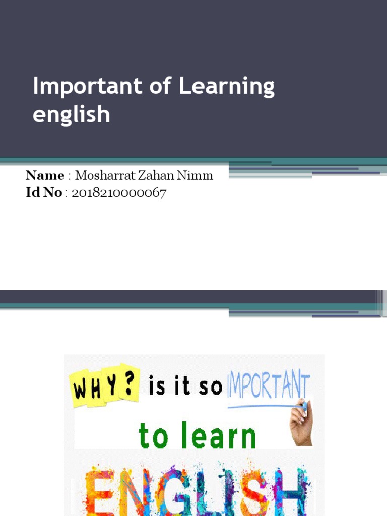 Important of Learning English | PDF