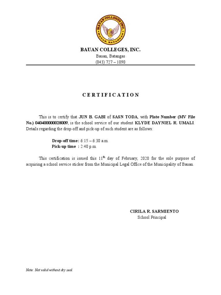 Certificate Toda | PDF