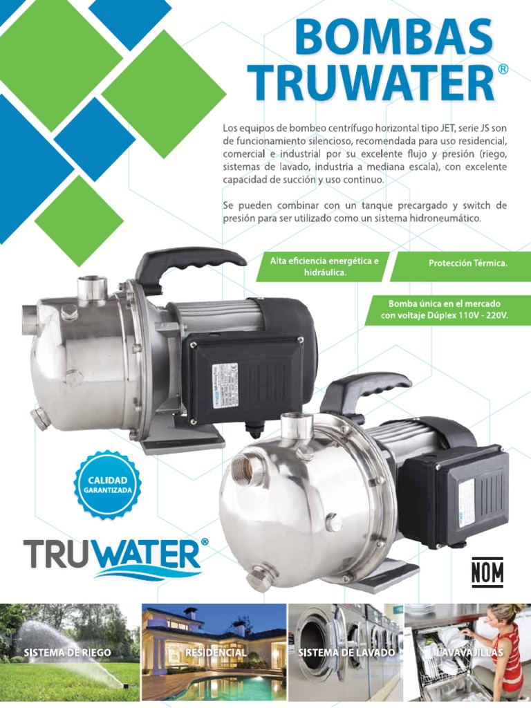 Folleto Bombas TRUWATER | PDF