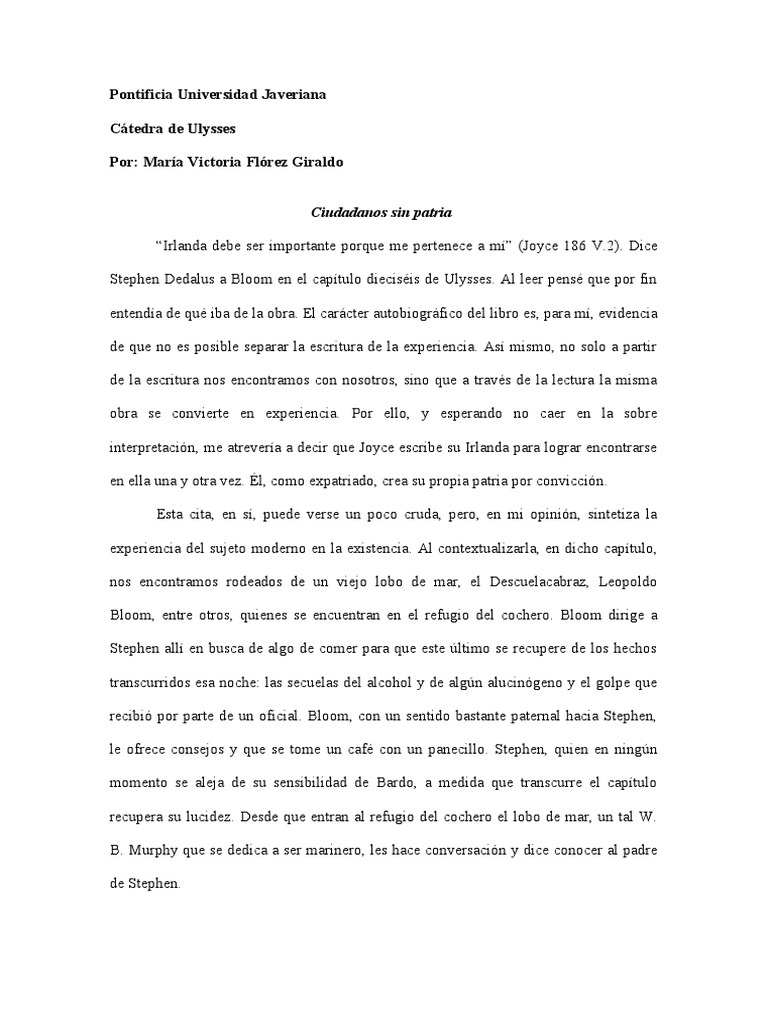 Ulises | PDF | James Joyce | Ulises (novela)