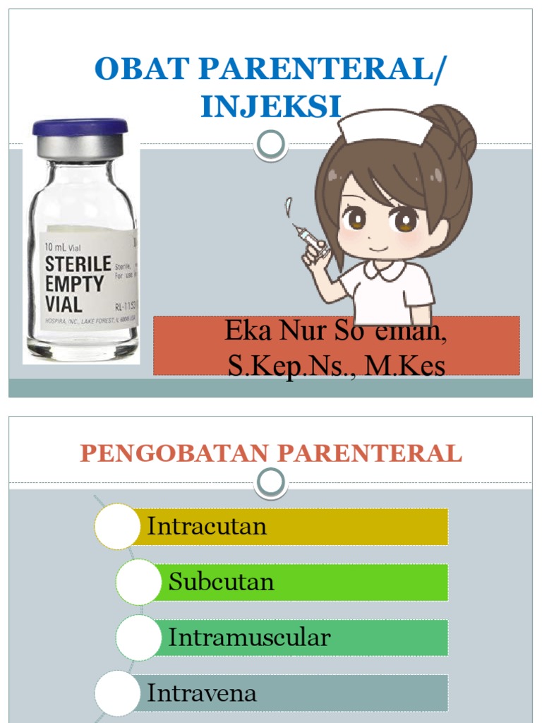 3-Obat Parenteral Ic & SC | PDF | Kesehatan Holistik | Sains & Matematika