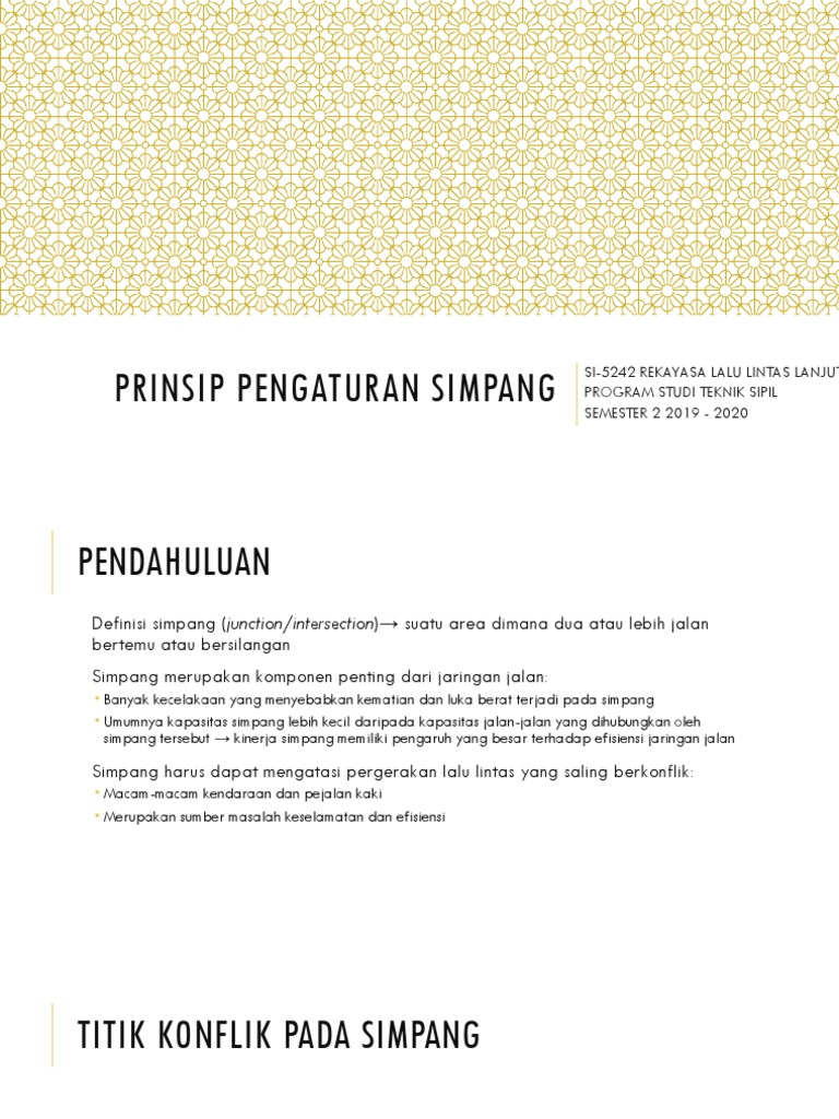 Prinsip dan Pengaturan Simpang Lalu Lintas | PDF | Bisnis | Komputer