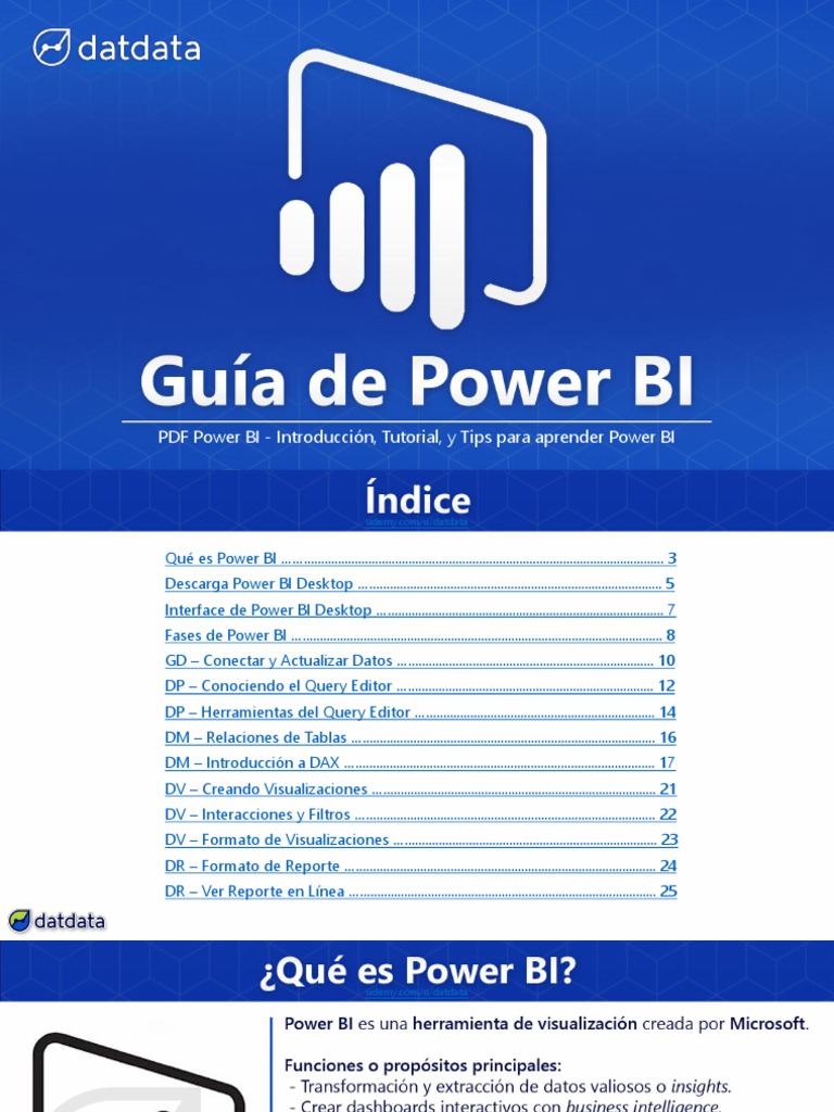 Guía Completa de Power BI en PDF | PDF | Informática