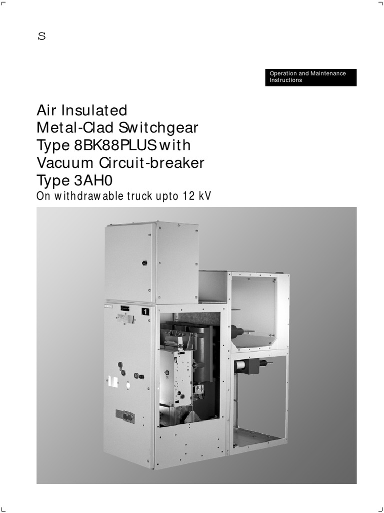 Siemens 3AH0 VCB Operation Manual | PDF | Home & Garden | Computers