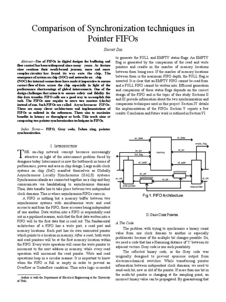 09 Fifo Synchronization | PDF | Pointer (Computer Programming) | System ...